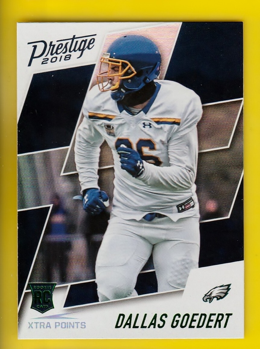 2016 PRESTIGE 257 DALLAS GOEDERT RC GREEN XTRA POINTS EAGLES TE ROOKIE ...