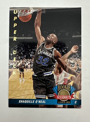 1993 Upper Deck Shaquille O'Neal NBA Rookie Standouts Card #RS15 Magic ...