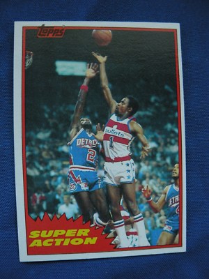 1981/82 Topps Kevin Porter Washington Bullets East #105 NBA Basketball ...