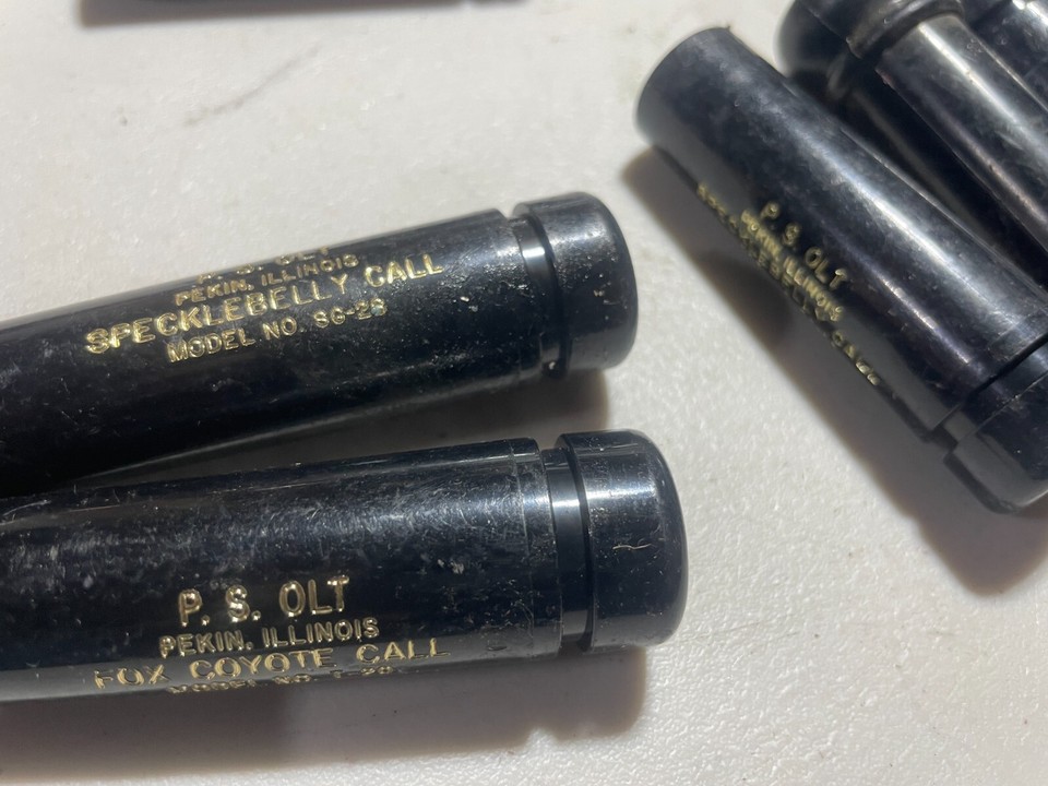 lot of 10 various p.s. olt calls fox coyote adjustable specklebelly and ...