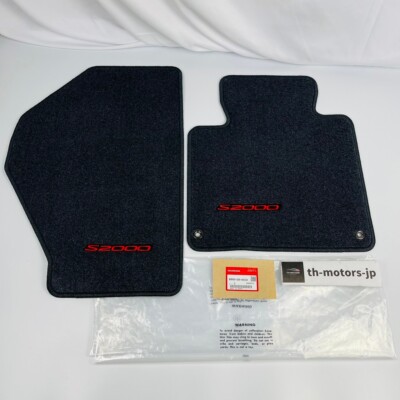 Honda Genuine S2000 Black Red Stiching Carpeted Set Floor Mat 83600-S2A ...