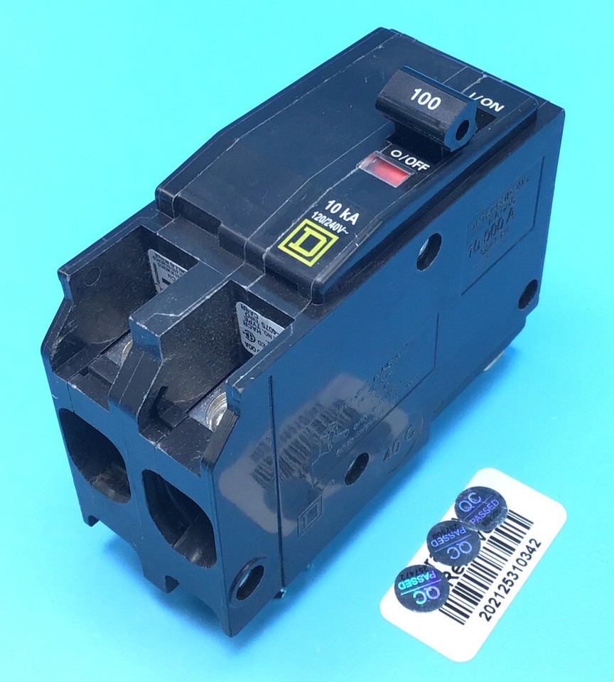 New Circuit Breaker Square D QO2100 100 Amp 2 Pole 120/240V | eBay
