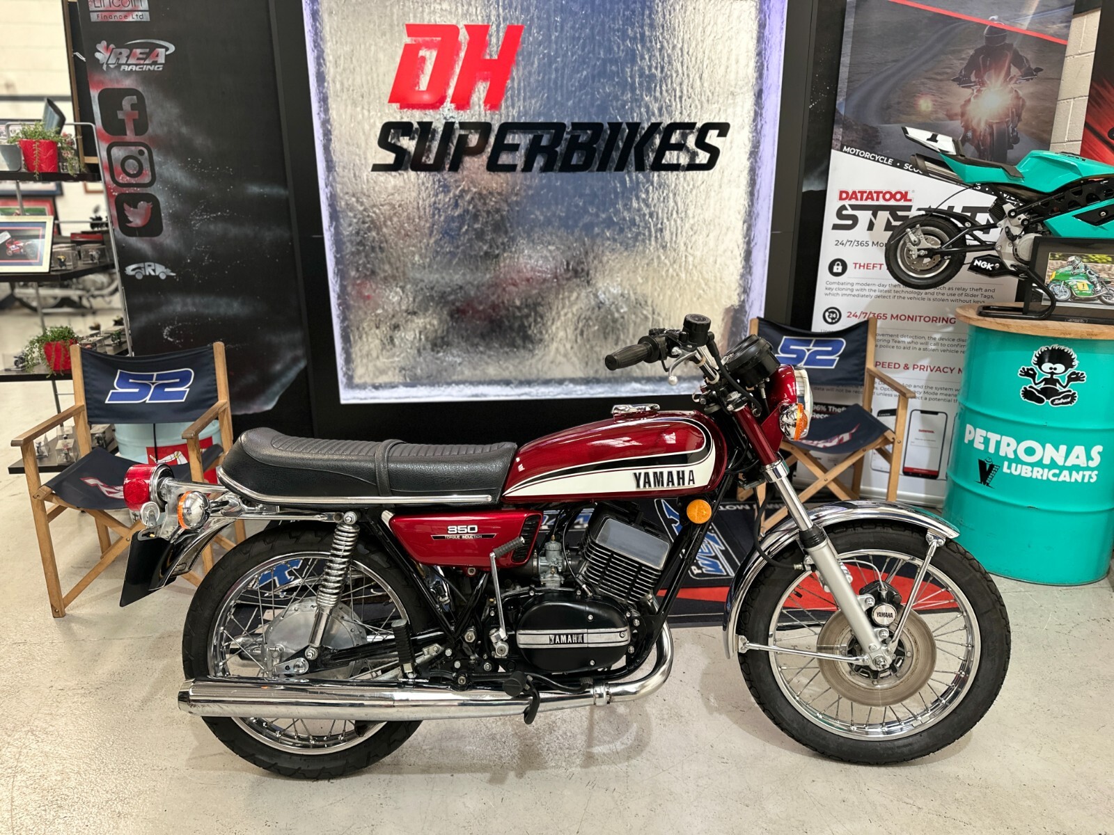 1973 Yamaha RD 350 Matching Frame Engine Numbers Round Tank 4K Miles ...