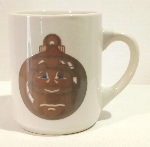 Vintage Denny's Coffee Mug Heat Activated Christmas Ornament Santa ...