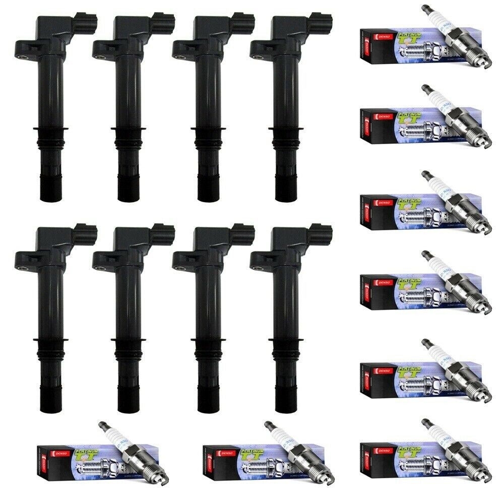 Ignition Set of (8) Ignition Coils + (8) Denso 4503 Spark Plugs ...