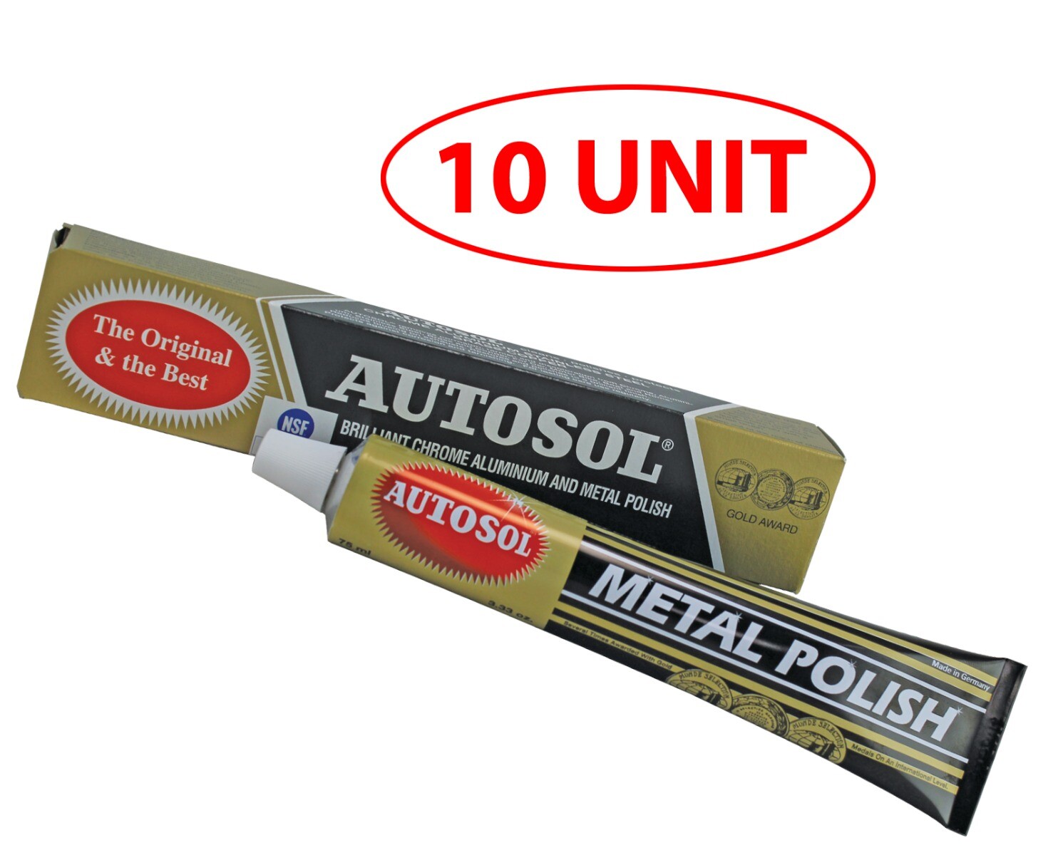 75g Autosol Solvol Chrome Métal Aluminium Nettoyant & Lustrant Paquet ...