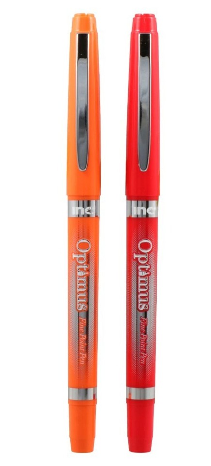 New Inc Optimus Felt Tip Pens Fine Point, 1 pack of 2 Pens ~Optimus ...