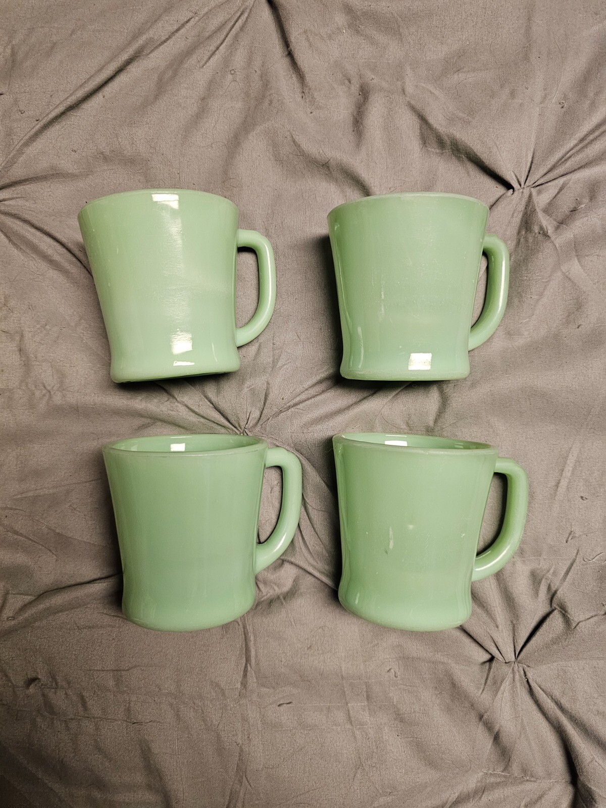 4) Fire King Jadeite Coffee Cups Mugs Made In USA | eBay