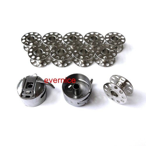 10 Bobbins+2 Bobbin Case #43725 For Singer 269W Yakumo,Nakajima T-215 ...