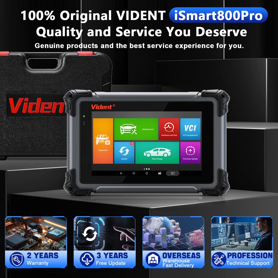 Vident iSmart800pro Full Systerms Diagnostic Tools OBD2 Bi-directional ...