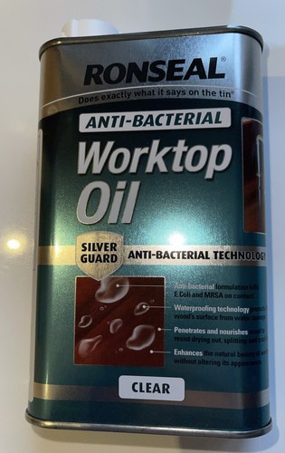 Anti Bacterial Worktop Oil Clear 500ml Ronseal Silver Guard | eBay UK