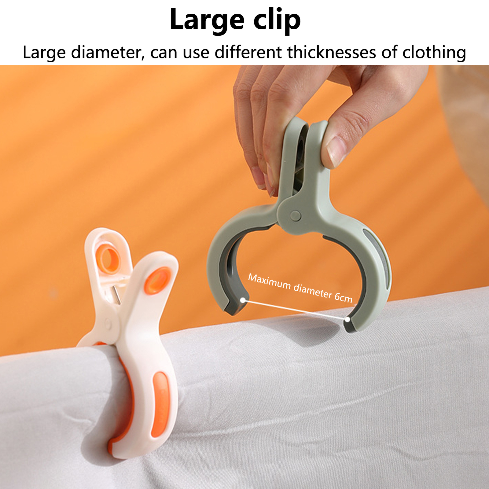 3pcs Clothes Clip Strong Clamping Force Windproof Anti-wind Clothes ...