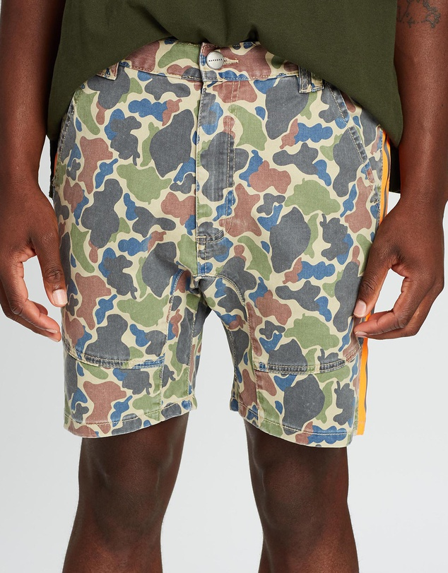 NXP DUCK HUNT CAMO Sergeant Camouflage Skinny Fit Casual Shorts, US 36 ...