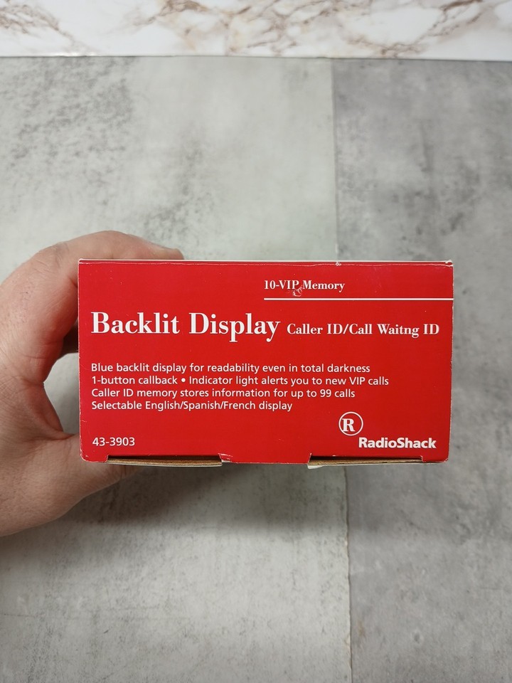 Genuine OEM Tandy Radio Shack 43-3903 Caller ID Call Waiting Backlit ...
