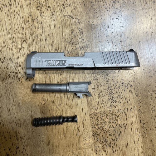 USED TAURUS G3C COMPLETE SLIDE BARREL GUIDE ROD SPRING (SILVER FINISH ...