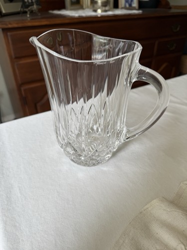 Vintage Cut Glass Crystal Water Pitcher, Medium Size | eBay