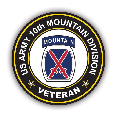 10th Mountain Division Veteran Sticker Decal - Weatherproof - mtn ...