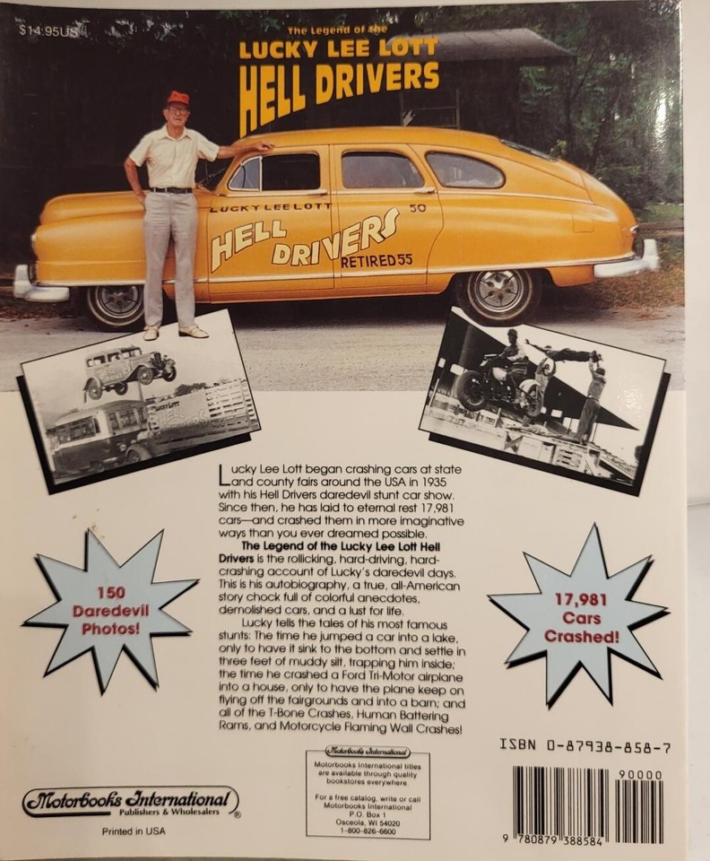 The Legend Of The Lucky Lee Lott Hell Drivers Paperback Book 9780879388584| eBay