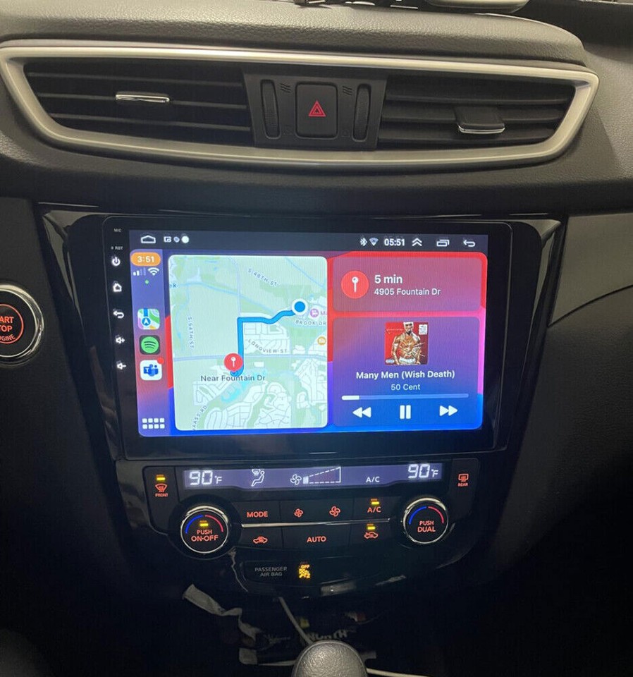 For 2014 2015 2016 Nissan Rogue Wireless Apple CarPlay ,Android Auto ...