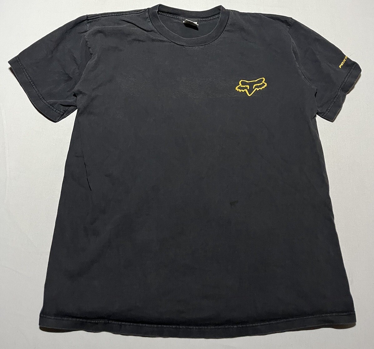 Vintage Fox Racing Graphic Black T-Shirt Men's Large … - Gem