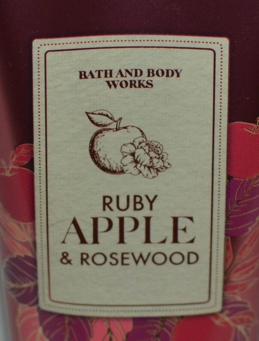 1 NEW BATH & BODY WORKS RUBY APPLE ROSEWOOD ULTIMATE HYDRATION CREAM ...