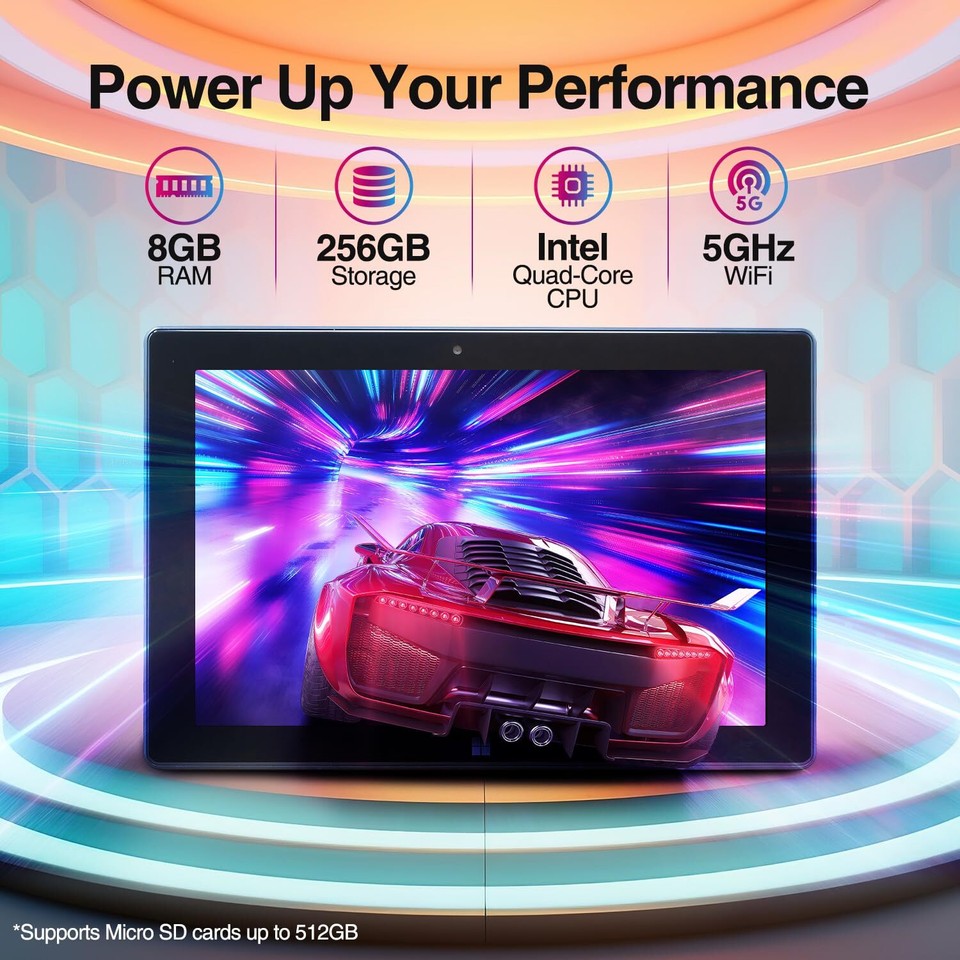 Fusion5 10.1" Windows 11 Tablet PC - FWIN232 Plus Ultra Slim Tablet ...