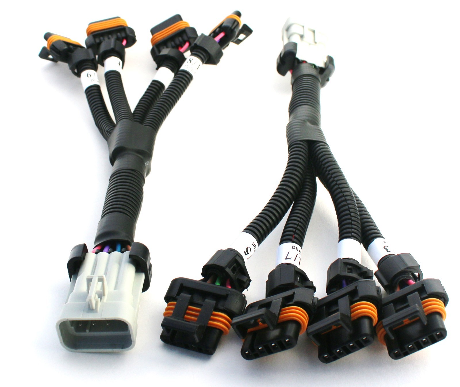 SET OF TWO LS LS1 LS6 Ignition Coil Harness For Relocation Brackets 8 ...