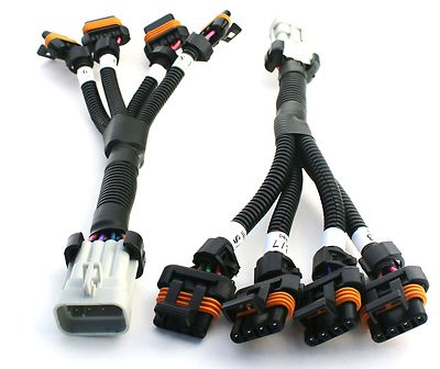SET OF TWO LS LS1 LS6 Ignition Coil Harness For Relocation Brackets 8 ...