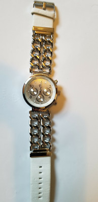 CC Silver and White Women's Watch. Chain Strap. H1 | eBay