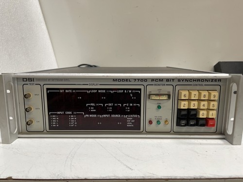 DSI DECOM SYSTEMS INC. MODEL 7700 PCM BIT SYNCRONIZER | eBay