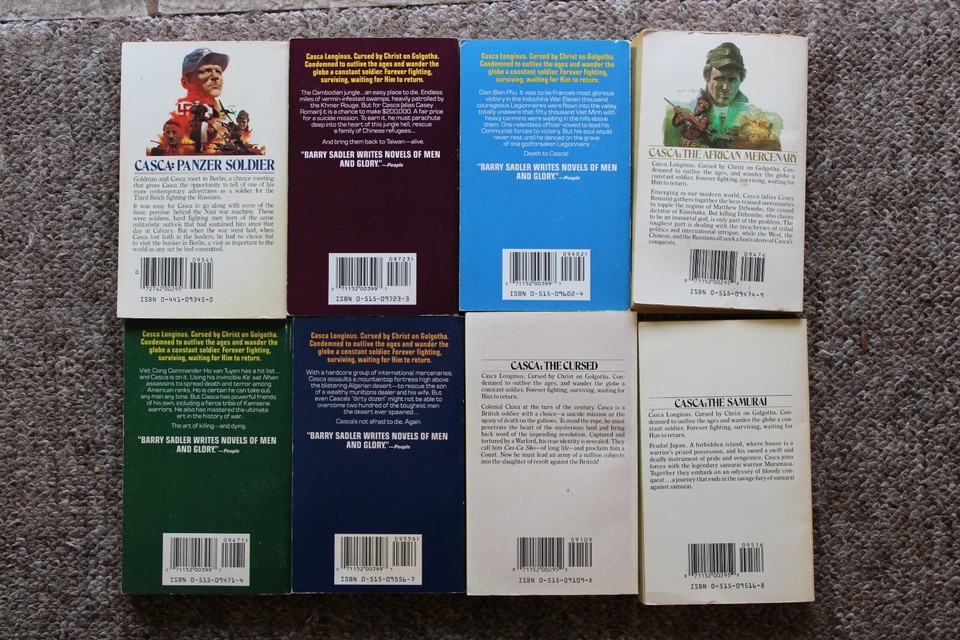 EIGHT CASCA Books by Barry Sadler. #4, 8, 11, 12, 14, 16, 18, 19, | eBay