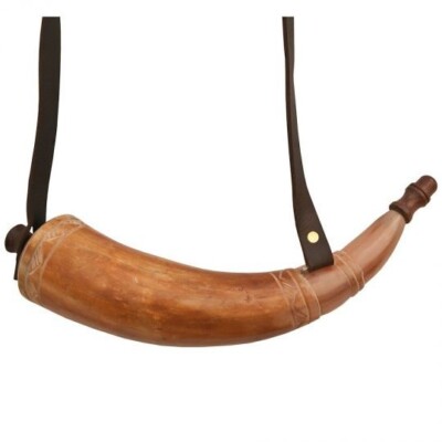 Traditional Engraved Powder Horn, 10-14" | eBay