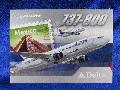 2004 Delta Airline Pilot Trading Card #16 Mexico Boeing 737-800 | eBay