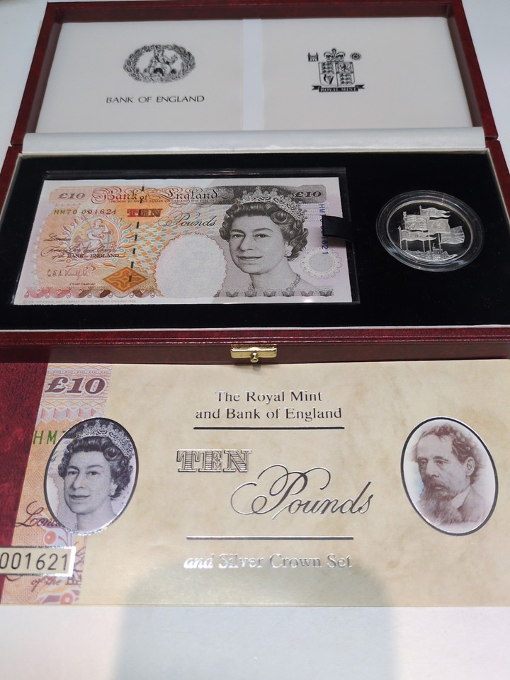 ROYAL MINT TEN POUNDS AND SILVER CROWN 5 POUNDS PROOF SET BOXED HM70001621 1996 | eBay UK