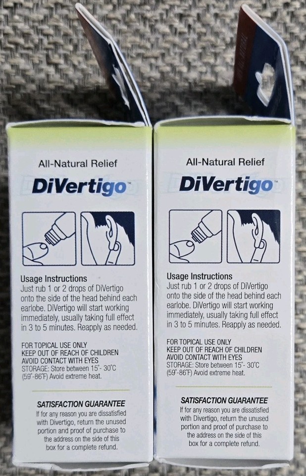 DiVertigo Topical Oil Liquid Drops .17 fl oz Vertigo Symptoms 2 Pack BB ...