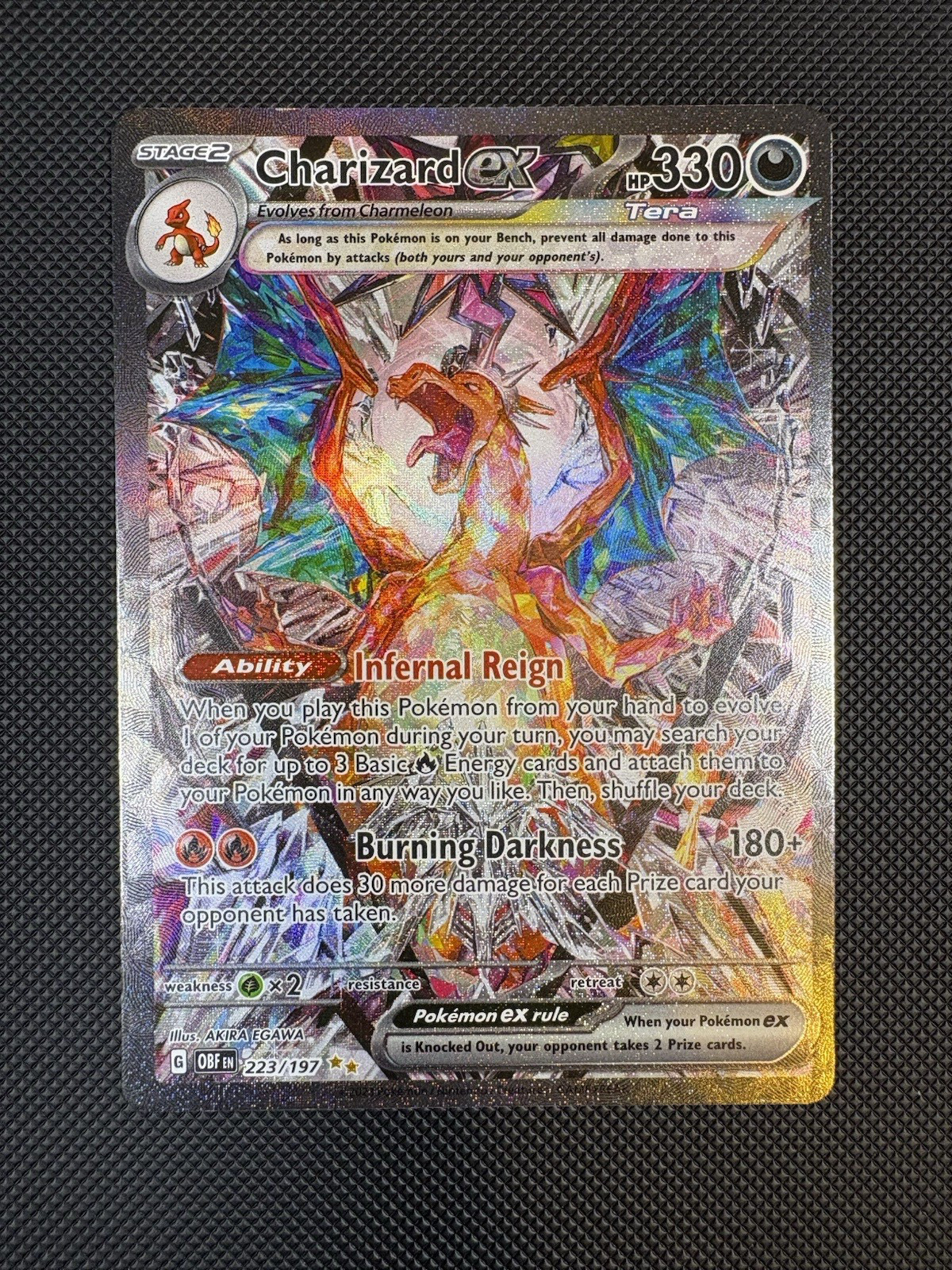 Charizard ex 223 Current Market Value | Obsidian Flames