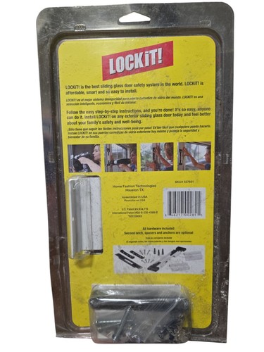 LockiT! Double Bolt Sliding Glass Door Lock - 527631 White | eBay
