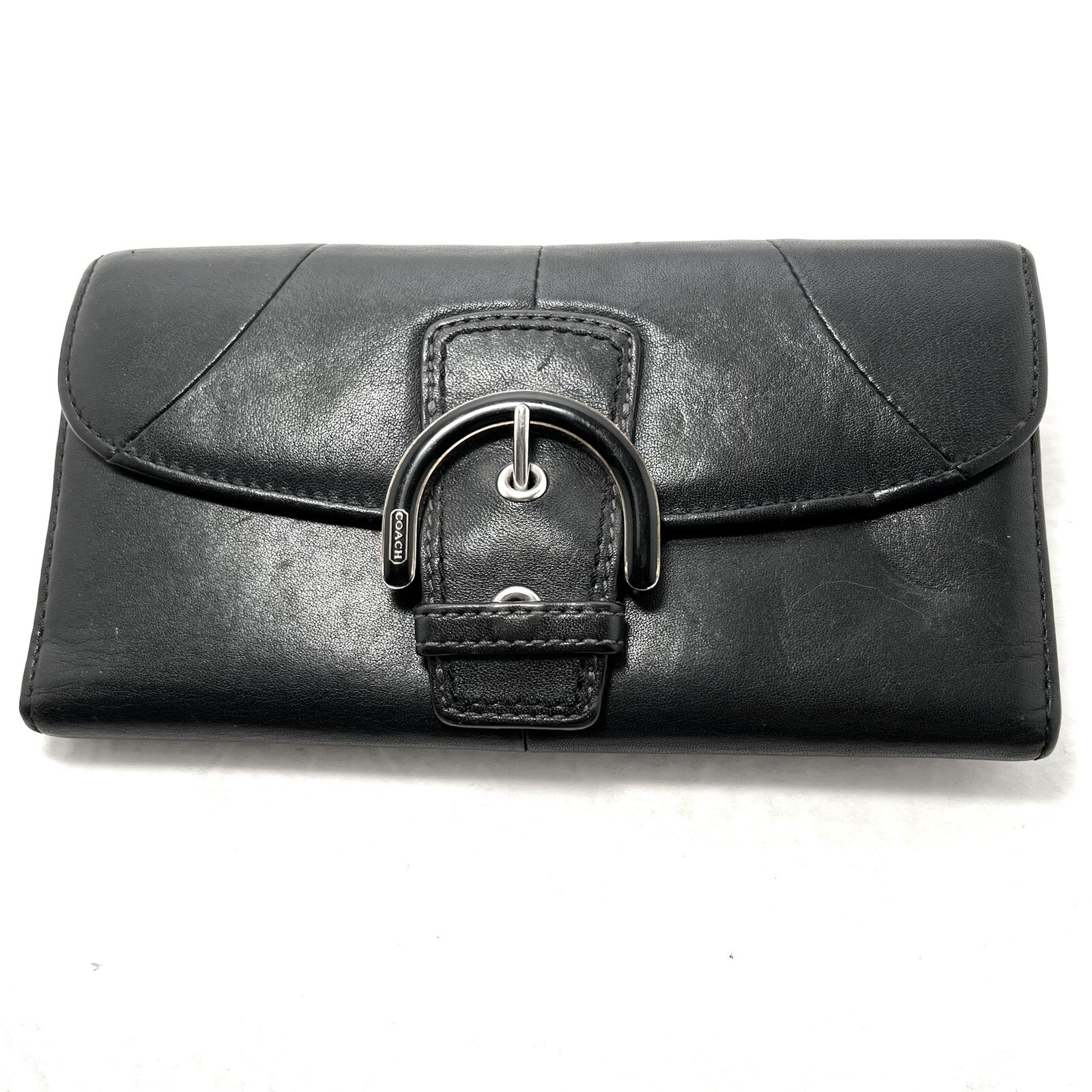 Coach Women’s Leather Tri-Fold Wallet - Gem