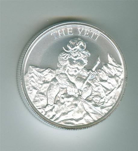 INTAGLIO MINT CRYPTOZOOLOGY SERIES 2023 THE YETI 2 OZ .999 HR SILVER ...