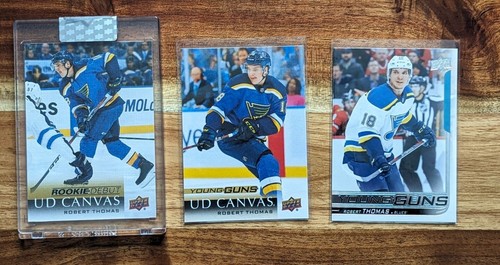 2018 19 Upper Deck Robert Thomas Young Guns Lot! Canvas And Clear Cut ...