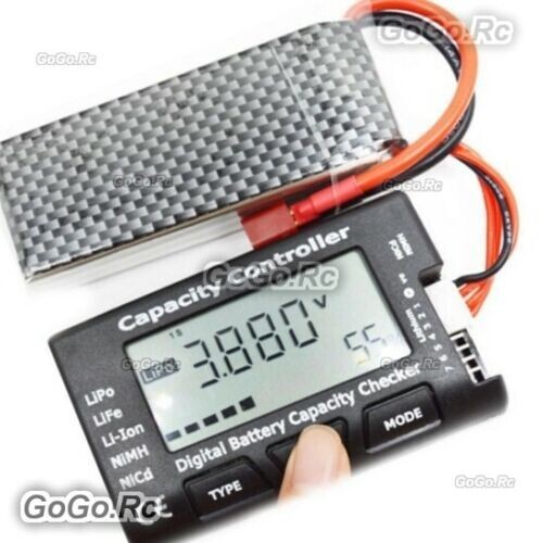 RC CellMeter-7 Digital Battery Capacity Checker For NiMH Nicd LiFe LiPo ...