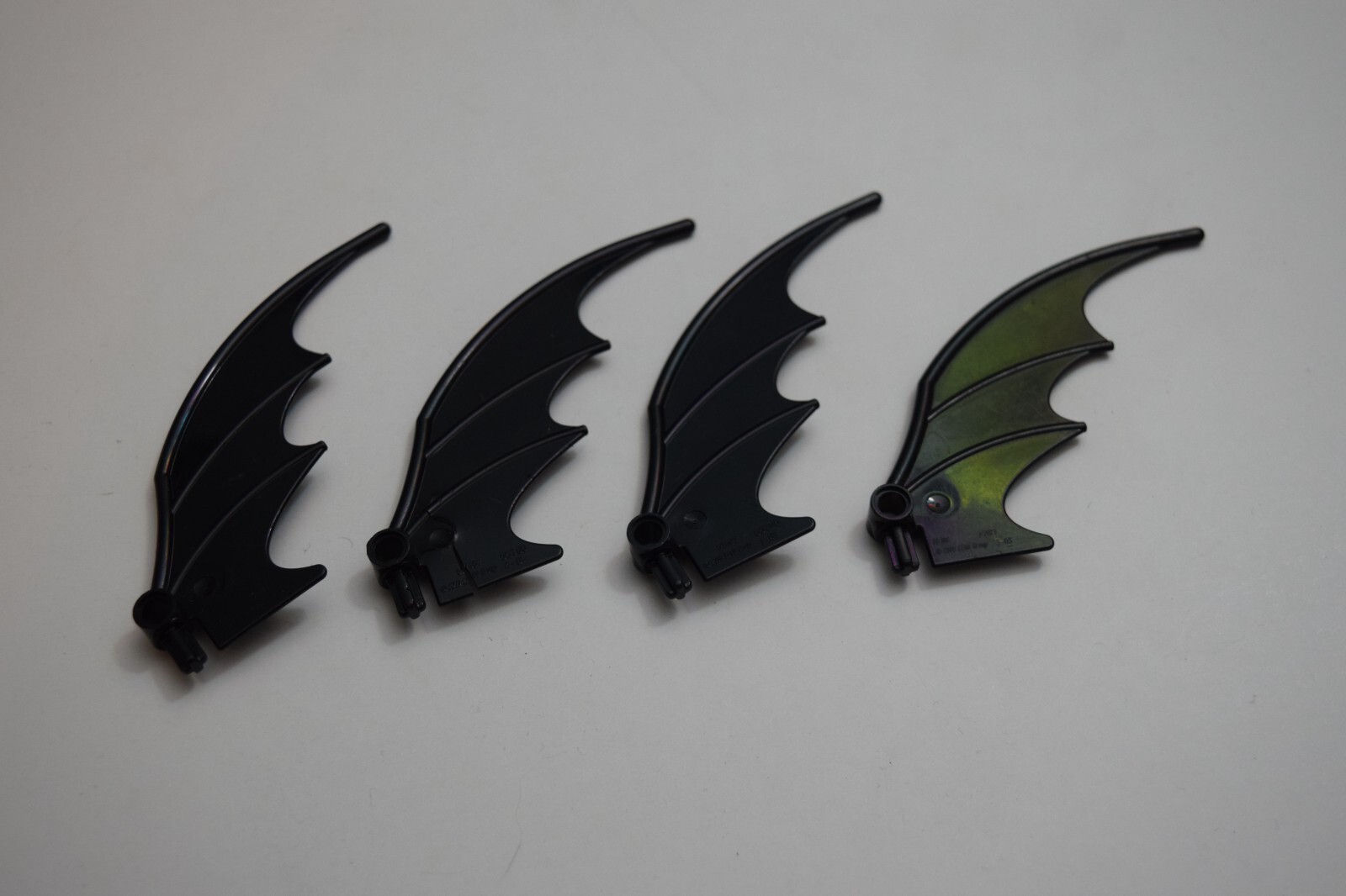 Lego Lot Wing 8x10 Black Pin Hole and Axle 55706 57487 Animal Dragon ...