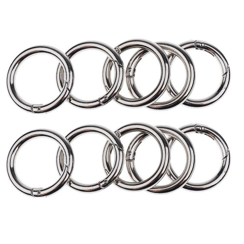 10pcs Round Snap Open Hook Spring Key | eBay