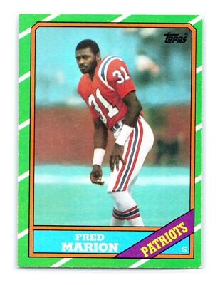 1986 Topps Football #42 Fred Marion RC Rookie New England Patriots | eBay