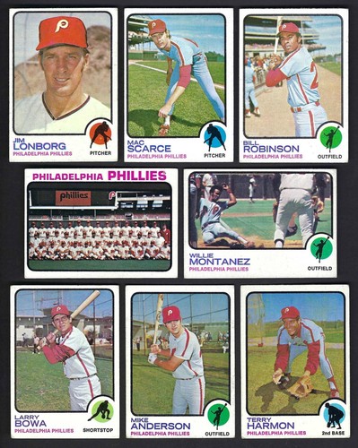 1973 Topps Philadelphia Phillies Team Set with 2006 Topps Schmidt (27 ...