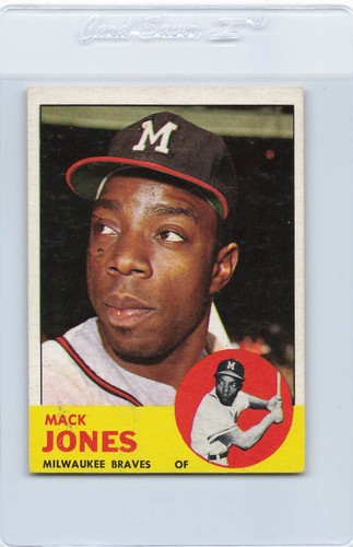 1963 Topps #137 Mack Jones Braves VG/EX *DA-C2437 | eBay