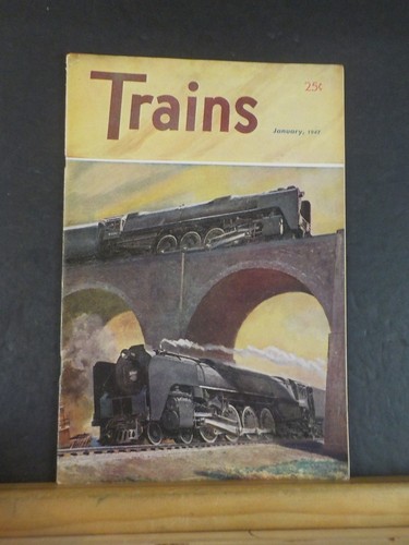 Trains Magazine 1947 January Bay State Freight Lehigh Valley Reading ...