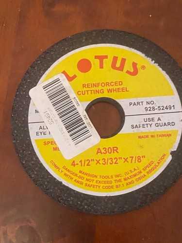 mansion tools no 928-52491 cutting wheel a30r 4-1/2"x3/32"x7/8 | eBay