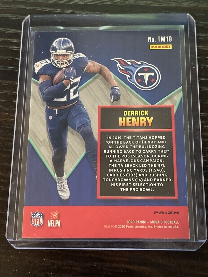 Derrick Henry 2020 Panini Mosaic Touchdown Masters Prizm Green #TM19 | eBay