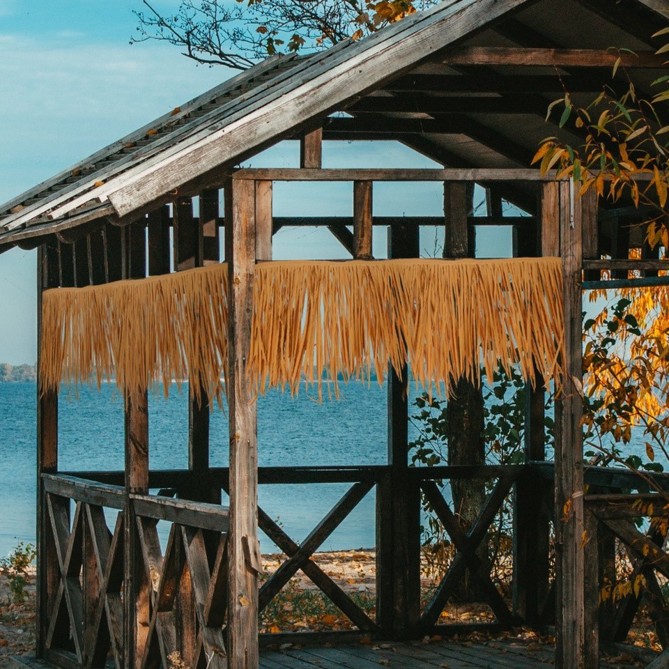 2 PCS Decorative Straw Roof Craft Thatch Artificial Roofing Fake | eBay